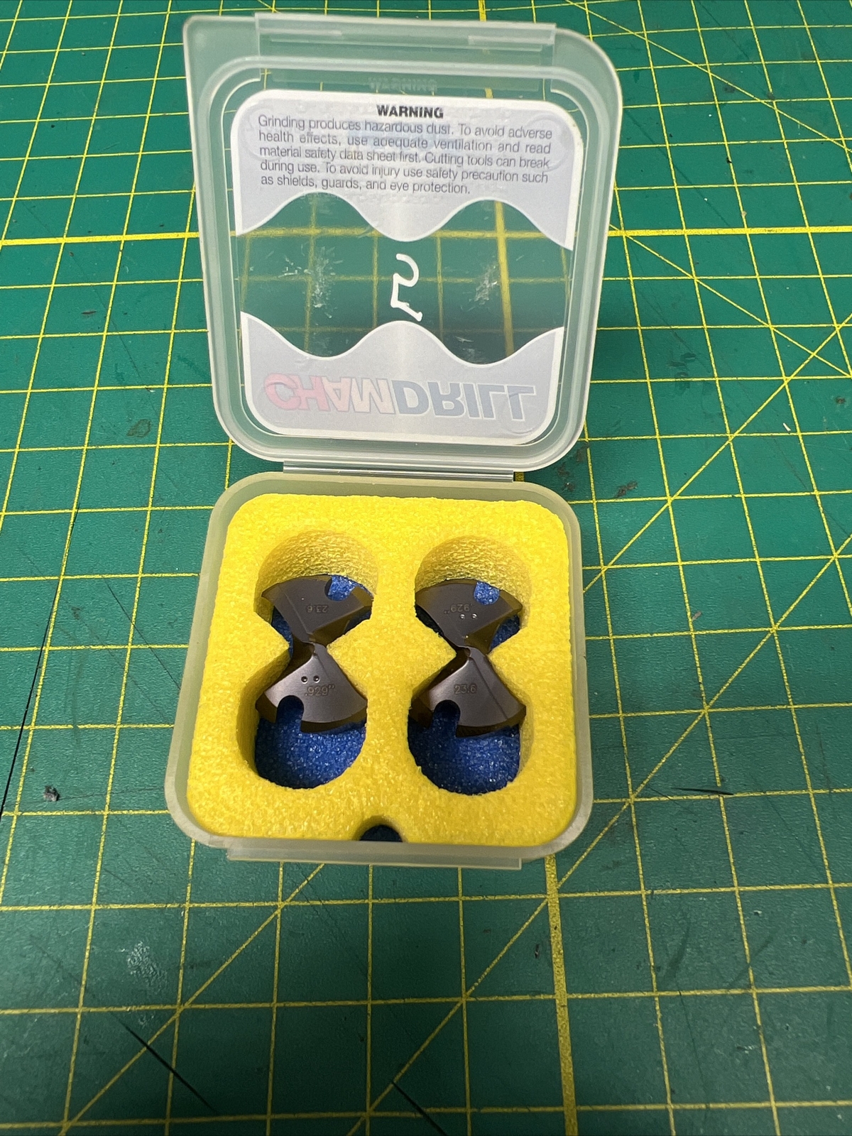 (2) CHAMDRILL ISCAR CARBIDE DRILL INSERT IDI 236-SK IC908 IDI 0929-SK ...