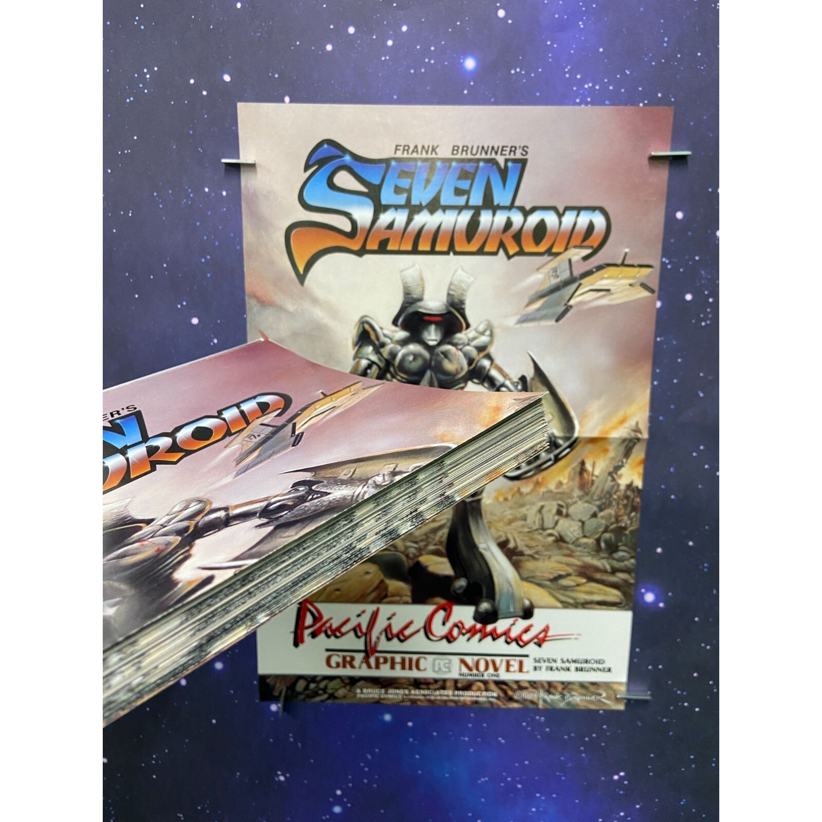 LOT of 78 SEVEN SAMUROID (Pacific Comics) 11" x 17" Frank Brunner ...