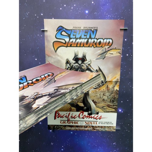 LOT of 78 SEVEN SAMUROID (Pacific Comics) 11" x 17" Frank Brunner ...