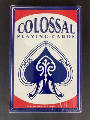 COLOSSAL Playing Cards Deck 8" X 12" SEALED NEW by US Games Systems ...