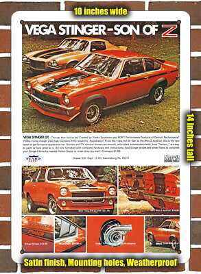 Metal Sign - 1972 Yenko Vega Stinger GT- 10x14 inches | eBay