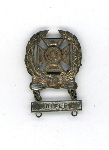 WWII Sterling Silver U.S. Army Iron Cross Rifle Medal (Pin Broken) | eBay