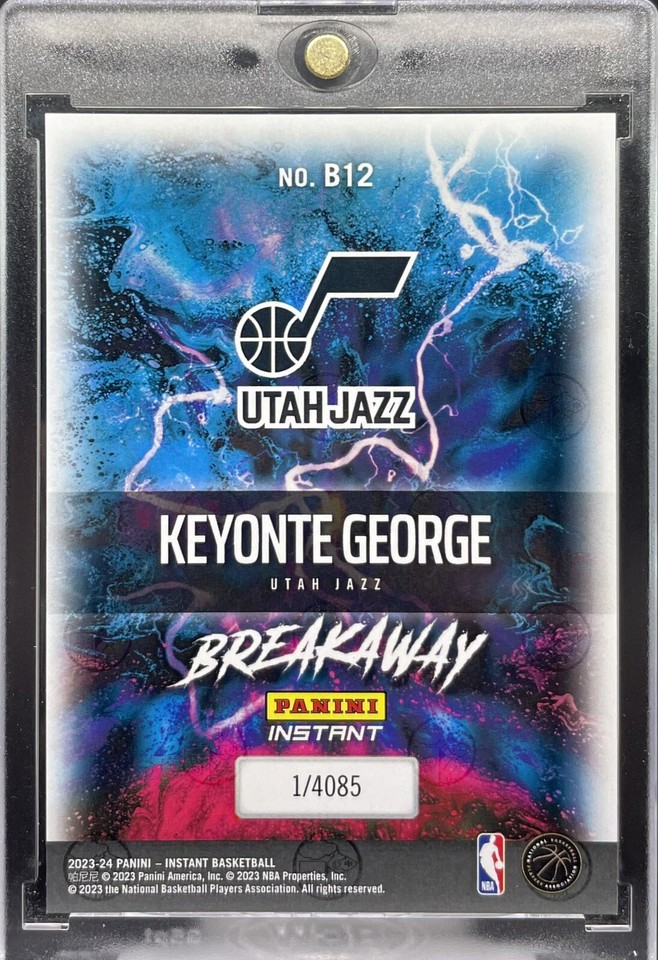 KEYONTE GEORGE 2023-24 Panini Instant Breakaway RC Rookie SP /4085 Jazz ...