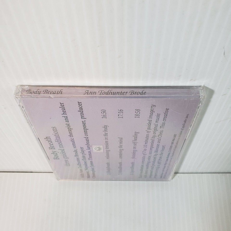 Body Breath by Ann Todhunter Brode three guided meditations 2004 healer ...