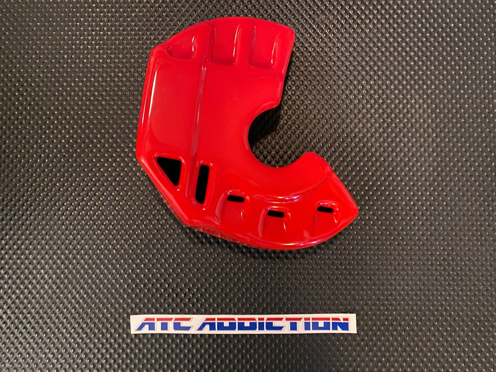 ATC Addiction Rear Disc Guard FIGHTING RED. Honda 85/86 ATC 250R 86-89 ...