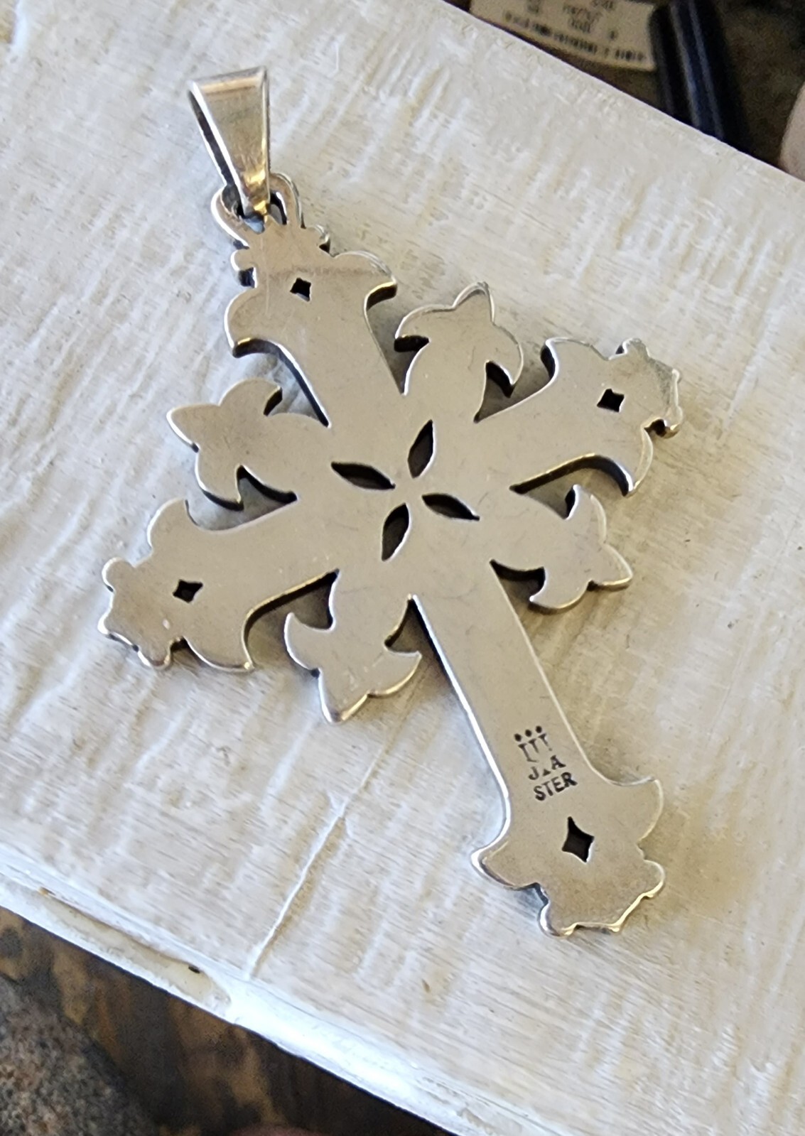 Retired LARGE James Avery Cross Pendant~ BEAUTIFUL Pi… - Gem