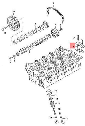 Genuine AUDI VW A4 Avant S4 Quattro Cabrio Chain Tensioner 06B109217B ...