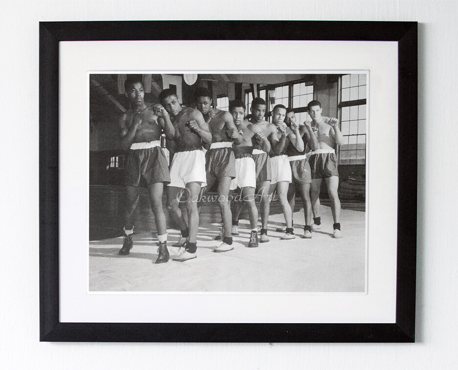 1940s Black Boxers Posing in Boxing Stance, US Navy, Vintage Photo Reprint | eBay