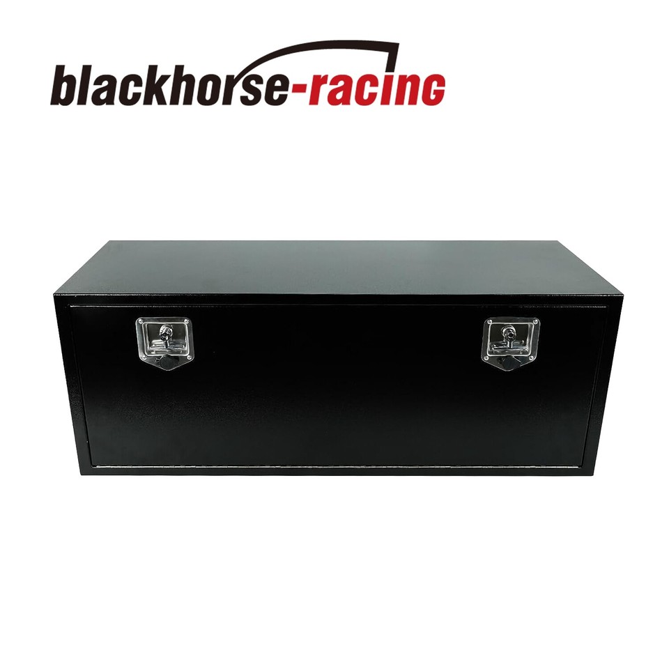 48 In. X 18 In. X 18 In. Black Iron Underbody Truck Storage Tool Box w ...