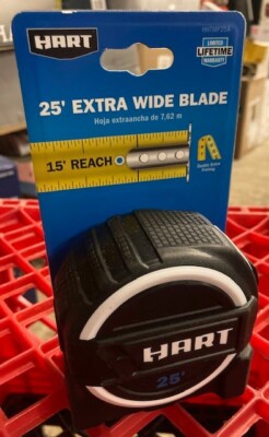 HART 30' PRO GRADE Magnetic Tape Measure 11" Stand Out Fraction ...