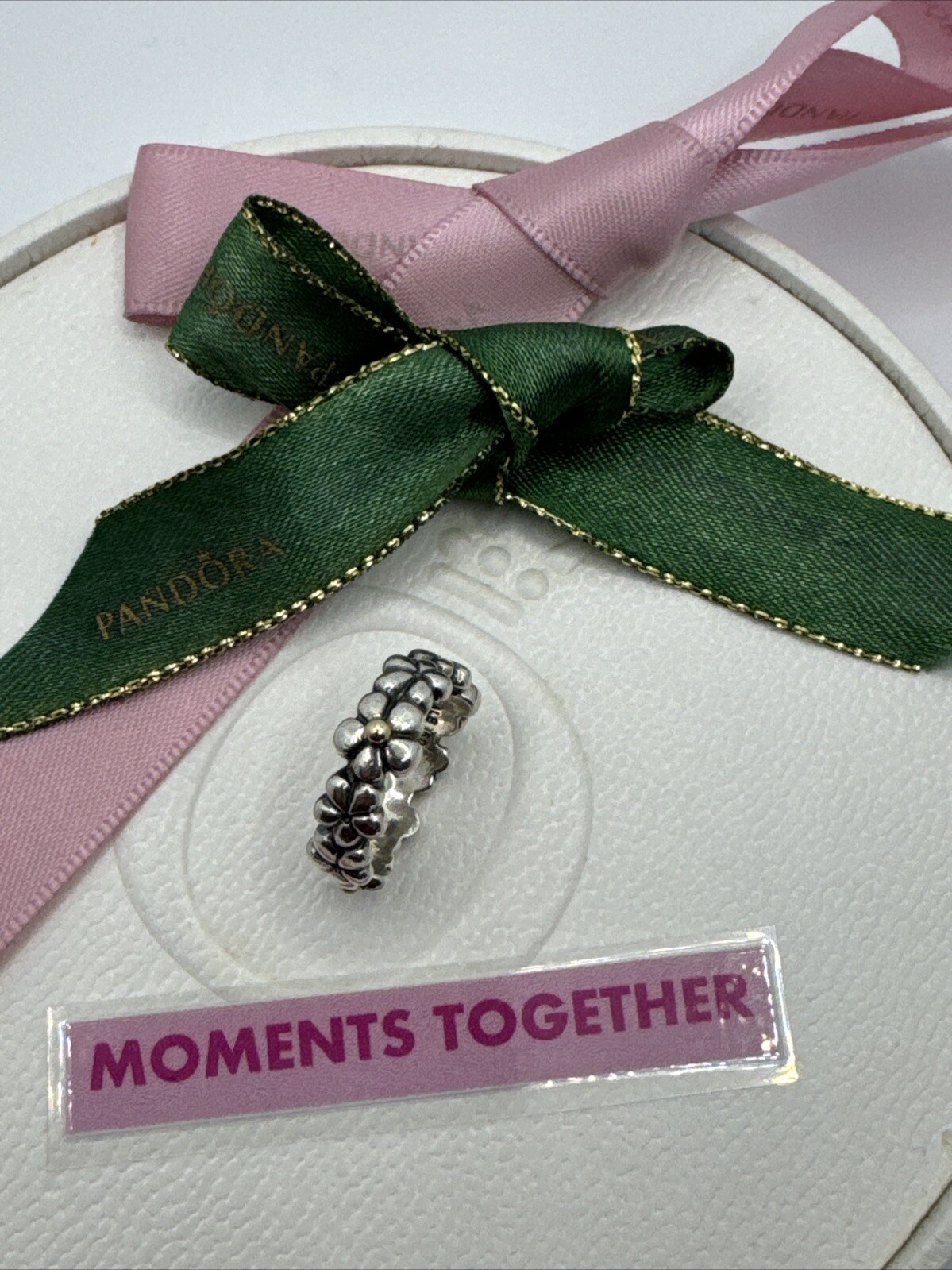 PANDORA Ring - Two Tone Daisy Flower ring - Size 54 -… - Gem