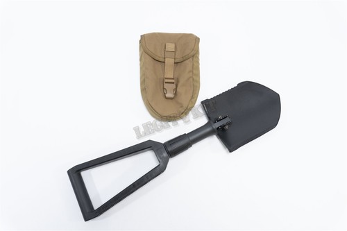 USMC Carrier Entrenching Tool Pouch Coyote Brown W/ E-Tool MOLLE USGI ...
