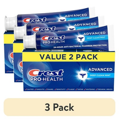 (3 twin packs) Crest Pro-Health Advanced Deep Clean Mint Toothpaste (5 ...