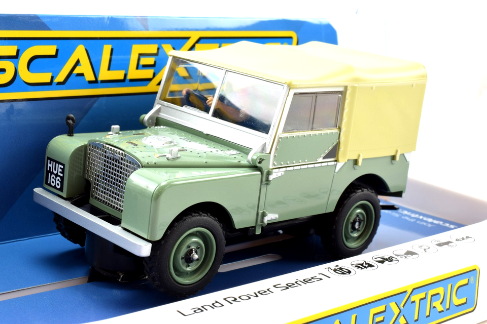 Scalextric Land Rover Series 1 - HUE 166 4x4 W/ Lights 1/32 Scale Slot ...