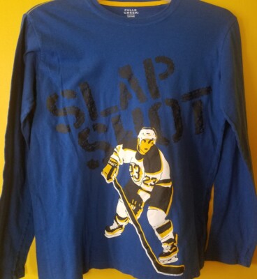 Hokey Slap Shot Shirt, Youth Boys size XL (16/18), long sleeve, graphic ...