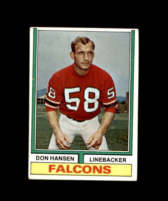 1974 TOPPS FOOTBALL CARD ATLANTA FALCONS #3 DON HANSEN | eBay