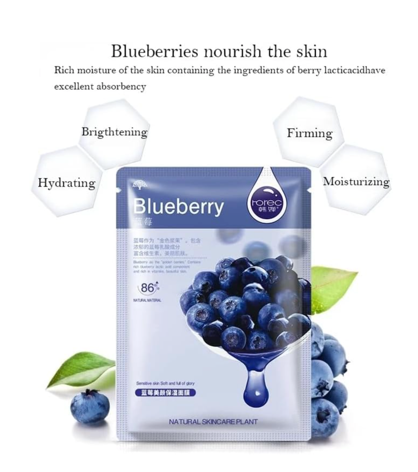 30pcs Natural Moisturising Hydrating Face Mask Sheet Facial Mask Pack ...