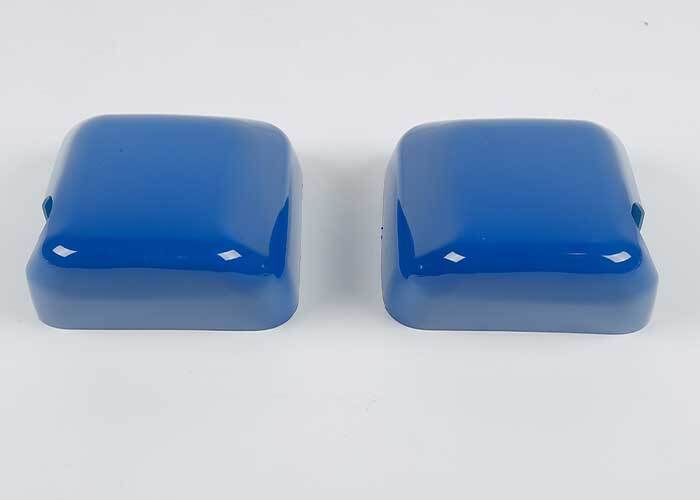 For Jeep Wrangler JK 07-2017 Ocean Blue Rear View Mirror Cap Cover Trim ...