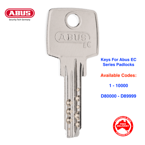 Replacement ABUS EC 75/30 & 75/40 - D8 -Padlock Dimple Keys Cut To Code Number | eBay