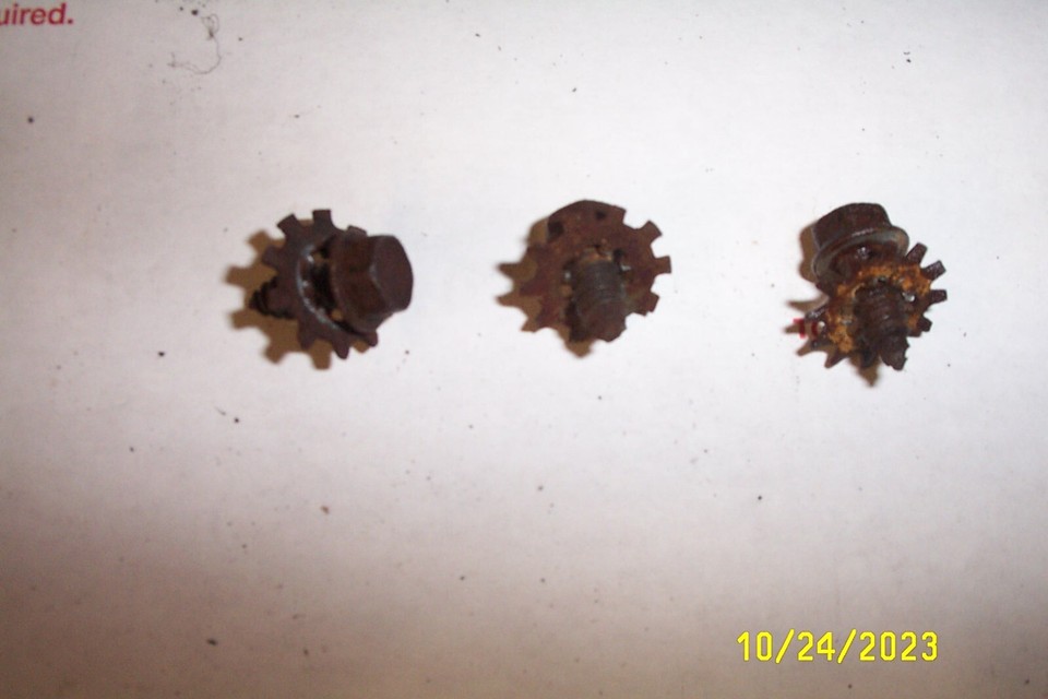 1964 CHEVROLET IMPALA RADIATOR SUPPORT GROUND WIRE BOLTS 3 original gm ...