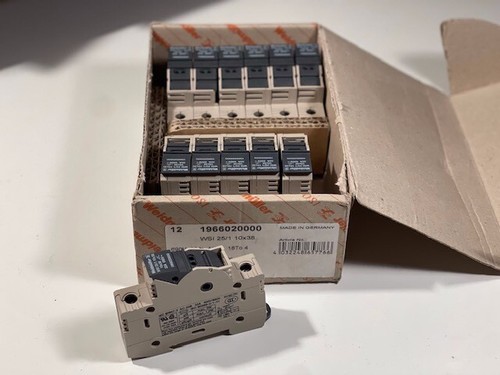 12 pc(s) WEIDMULLER - 1966020000 - FUSE TERMINAL BLOCK, WSI 25/1 10X38 ...
