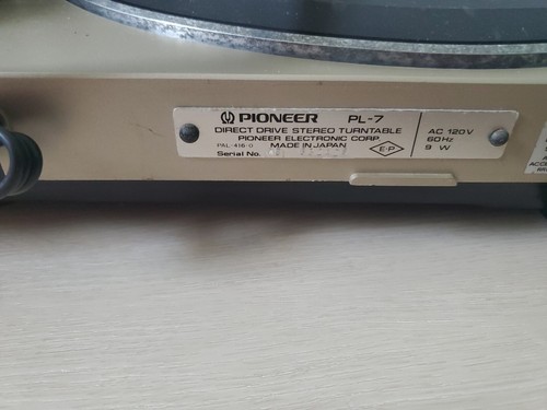 Pioneer PL-7 Stereo Turntable Record Player | eBay