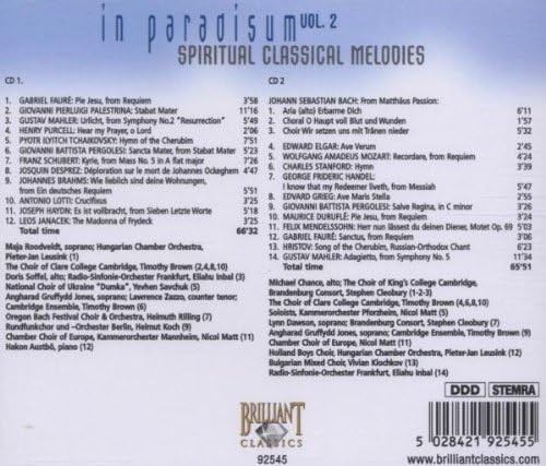 Chance/Dawson/Rias In Paradisum, Vol. 2: Spiritual Classical M (CD) (UK ...