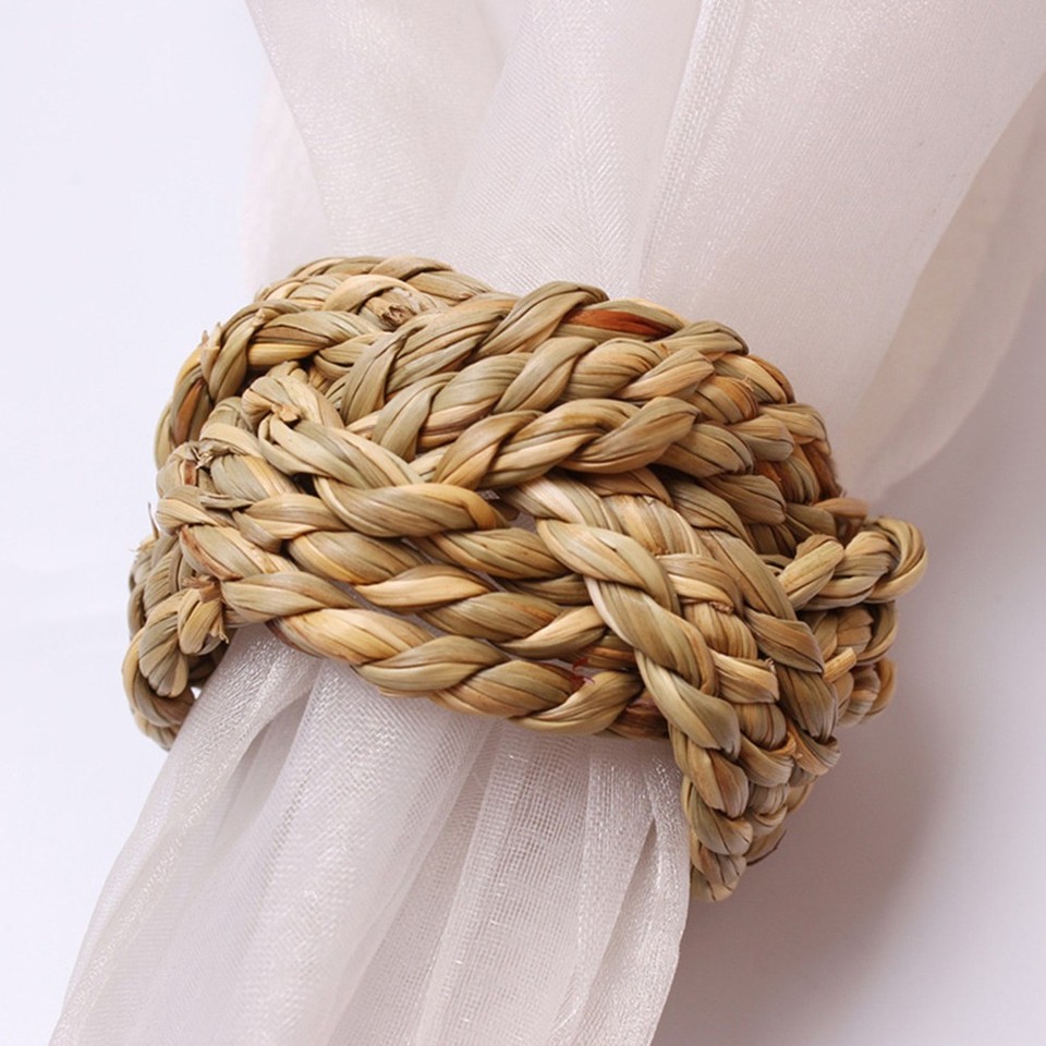 4PCS Natural Napkin Holder Wedding Dinner Party DIY Decoration Napkin ...
