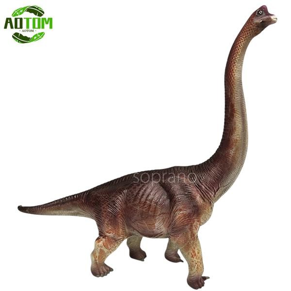 Aotomo Dinosaur Figure Vinyl Model Brachiosaurus Red Fk Big Size Soft ...