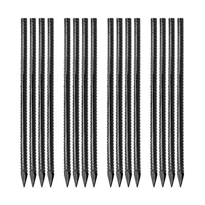 16 inches Ground Rebar Stakes (16 pcs) Heavy Duty Metal Spikes for ...