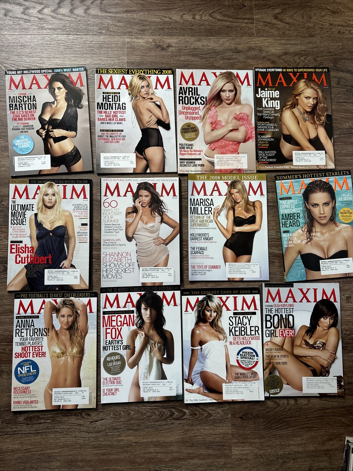 Maxim Magazine 2008 Full Year - Lot of 12 Issues January-December - R1031 | eBay