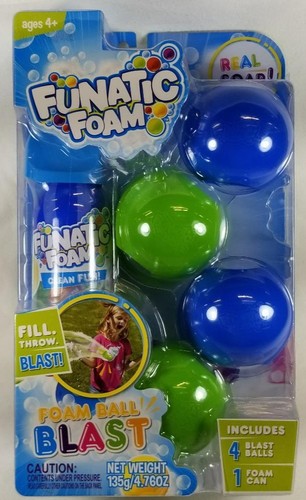 Funatic Foam Ball Bomb Blaster Soap Outdoor Children Toys 4 pack Gift ...
