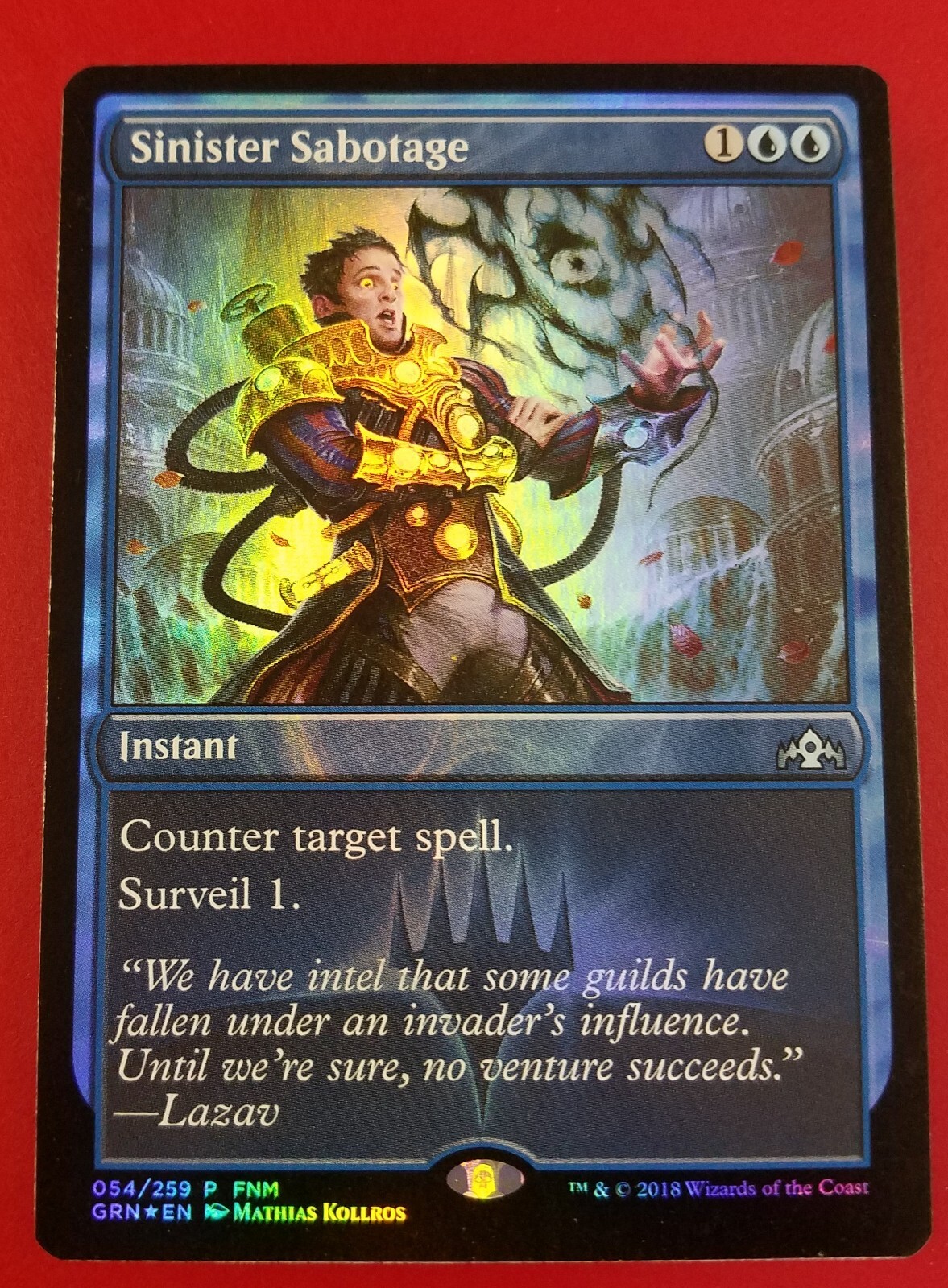 1x Sinister Sabotage | FOIL FNM | Guilds of Ravnica | MTG Magic Cards ...