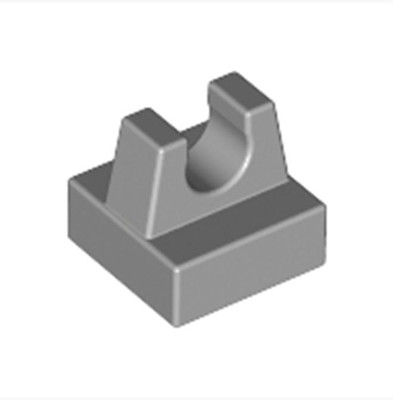 D303_4211369_LEGO Plate 1x1 W. Up Right Holder(2555)_Medium Stone Grey ...