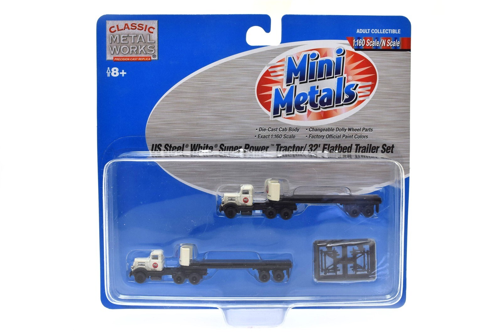 CMW Mini Metals N Scale US Steel 32' Flatbed Trailer Set 1 160 for sale ...