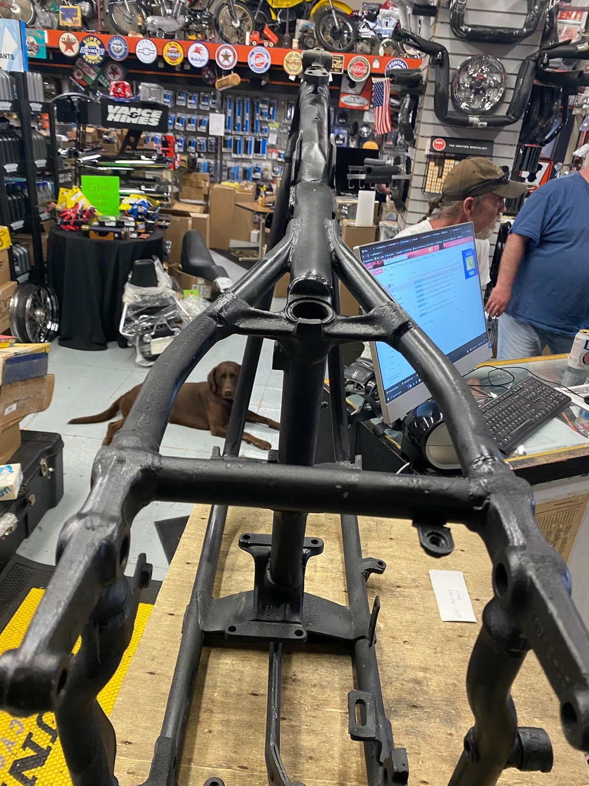 1966-1969 Harley-Davidson Generator Shovelhead Frame Swingarm OEM ...