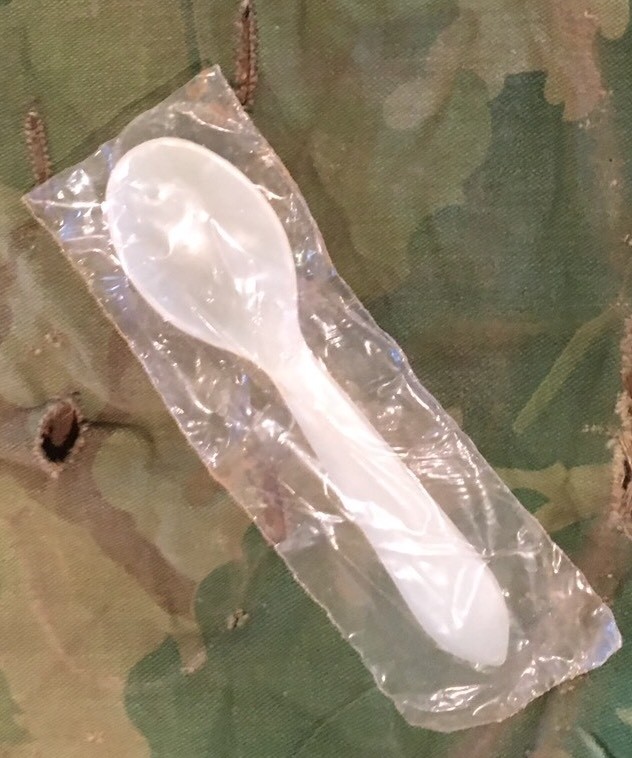 ONE ORIGINAL US GI PLASTIC SPOON C-Ration MCI Vietnam War Style | eBay