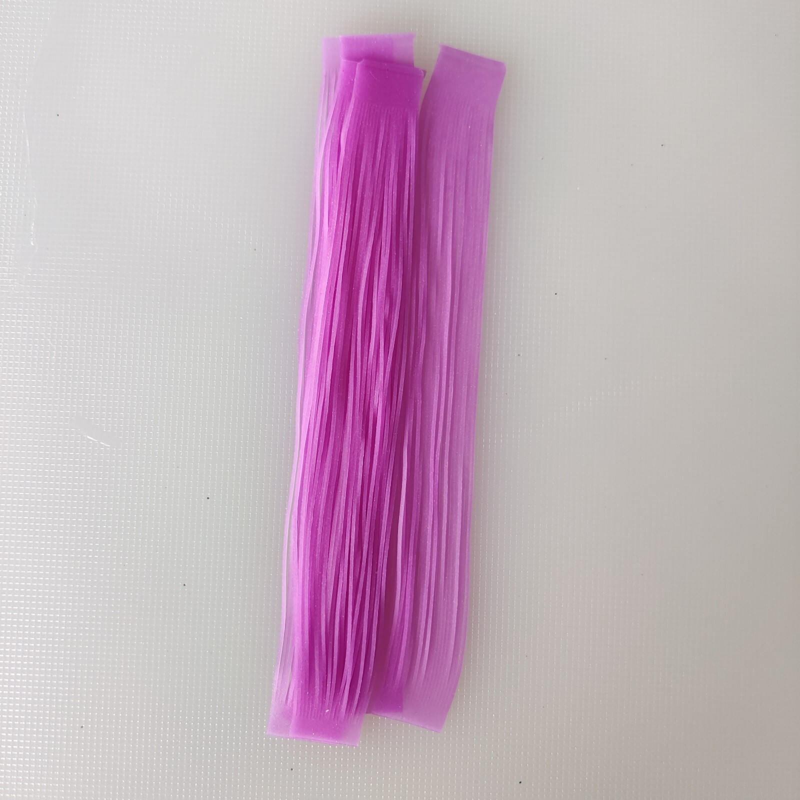 S1915 Purple Glow Silicone Tabs 100tabs Fishing Skirts Material | eBay