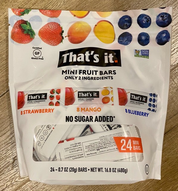 That's It 24 Mini Fruit Bars Strawberry Mango Blueberry for sale online ...