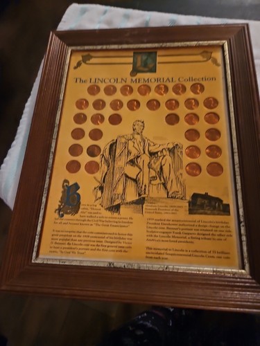 RARE Framed Lincoln Memorial Penny Coin Set One Cent Collection | eBay
