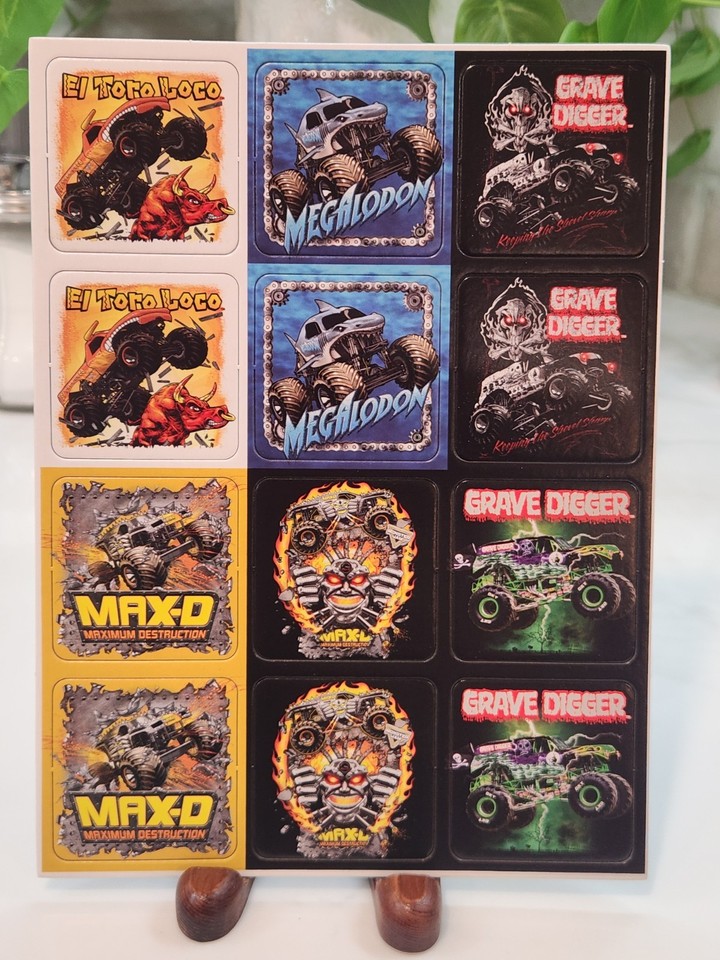 Monster Jam Memory Match Card Game 72 Matching Cards Brand New Factory ...