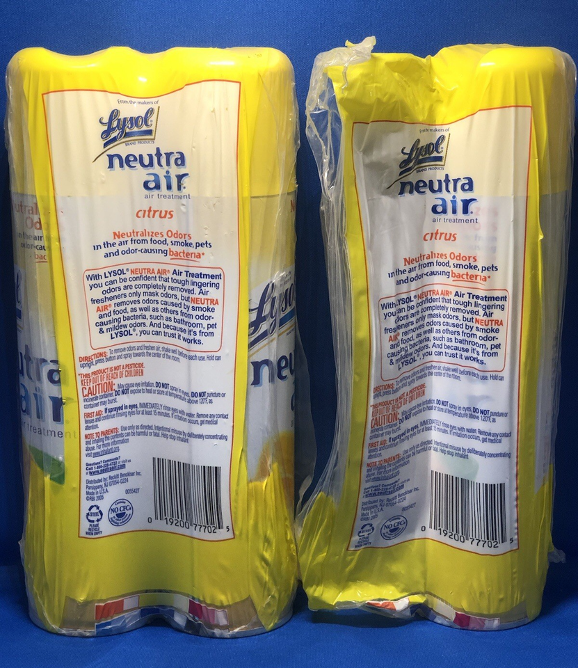 Lot Of 3 New still sealed LYSOL NEUTRA AIR Citrus Air Treatment 30 oz ...