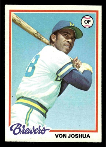 1978 Topps Von Joshua #108 - Milwaukee Brewers | eBay