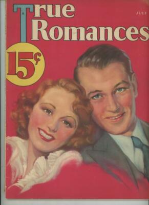 True Romanzen Jul 1933 George Wren Abdeckung | eBay.de