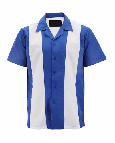Men’s Vintage Casual Two Tone Button Down Classic Retro Guayabera ...