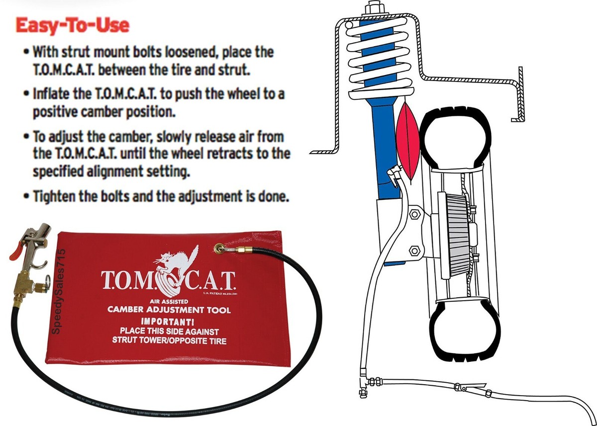 Strut Camber Tool JohnDow T.O.M.C.A.T. Air-Assisted Camber Adjustment ...
