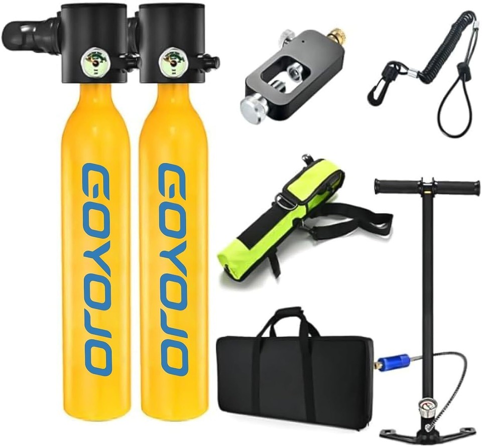 Scuba Diving Oxygen Tank Kit 0.5L/1L Cylinder Underwater Breather ...
