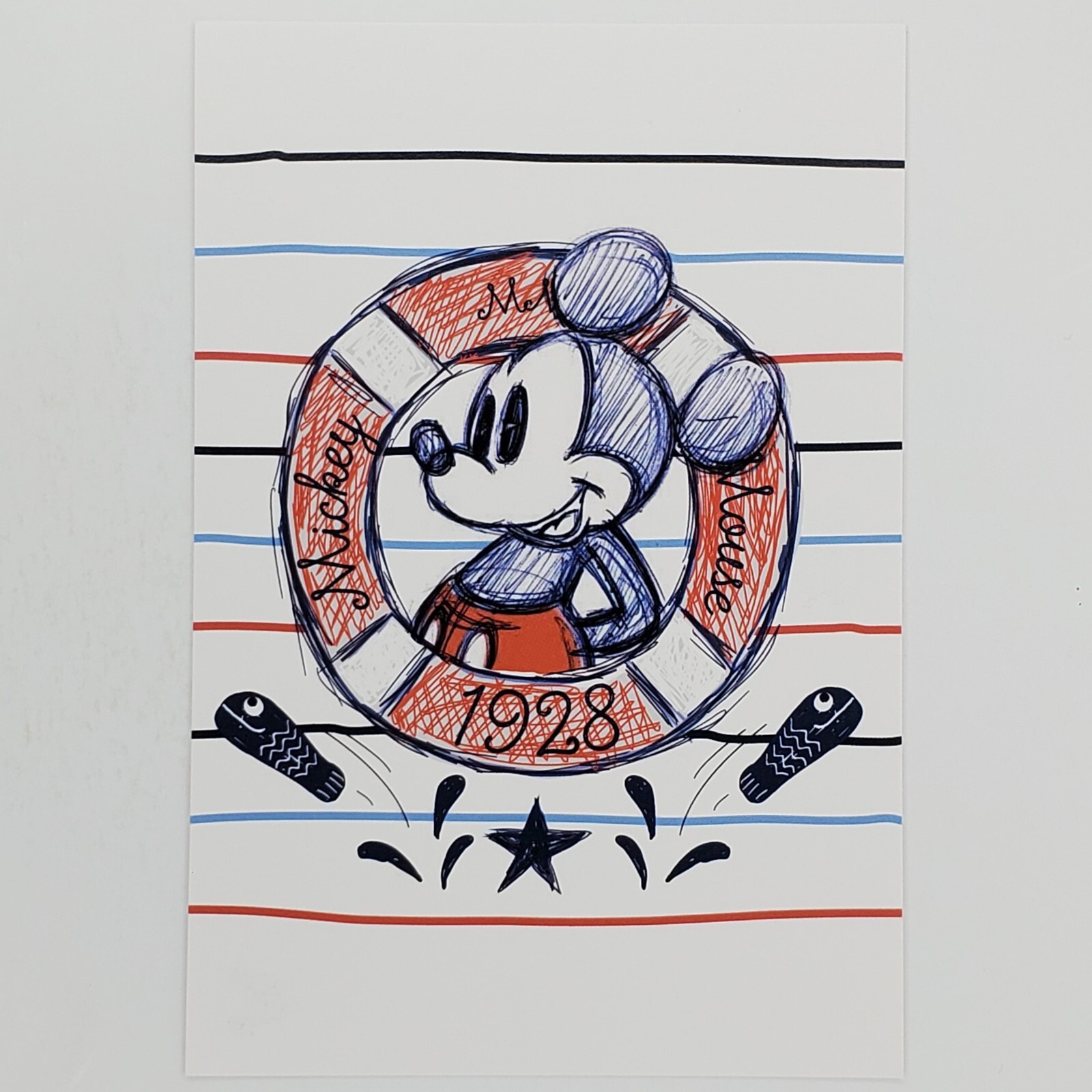 Mickey Mouse Postcard True Original 90 Years of Magic Disney 1928 Korea ...