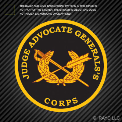 Army JAG Logo Sticker judge advocate general sticker military law ...