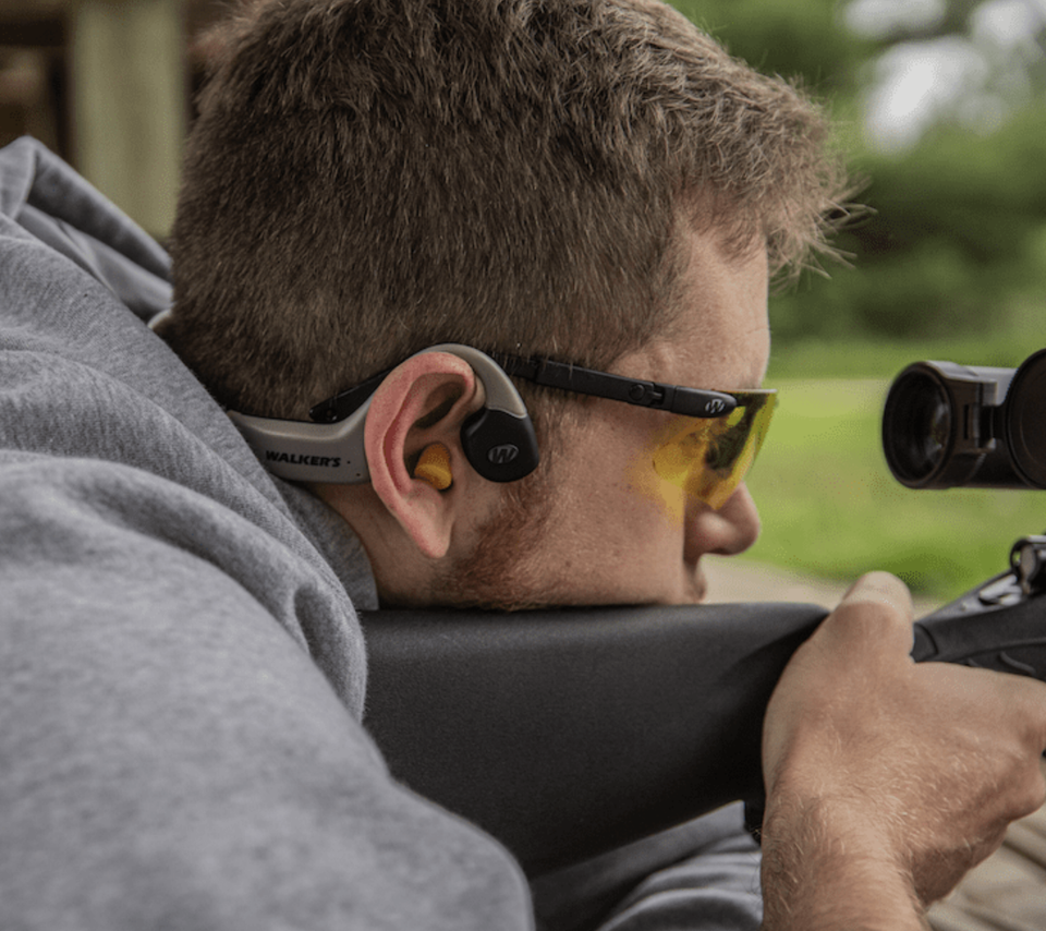 Walker’s Raptor Bone Conduction Headset w/ Earplugs NRR 33dB | Free ...